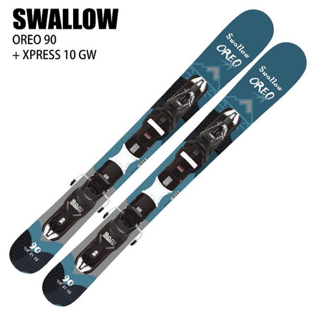 スワロー スキー板 2026 SWALLOW OREO 90/BL + XPRESS 10 GW オレオ ファンスキー スキーボード ビンディングセット 25-26