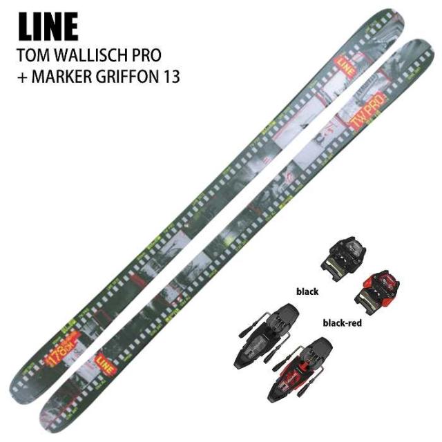 [スキー2点セット] ライン スキー板 2026 LINE TOM WALLISCH PRO + 26 MARKER GRIFFON 13 100mm ビンディングセット 25-26