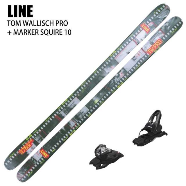 [スキー2点セット] ライン スキー板 2026 LINE TOM WALLISCH PRO + 26 MARKER SQUIRE 10 85mm ビンディングセット 25-26