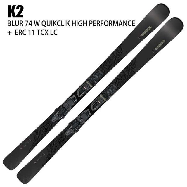 ケーツー スキー板 2026 K2 BLUR 74 W QUIKCLIK HIGH PERFORMANCE + ERC 11 TCX LC ブラー ビンディングセット 25-26