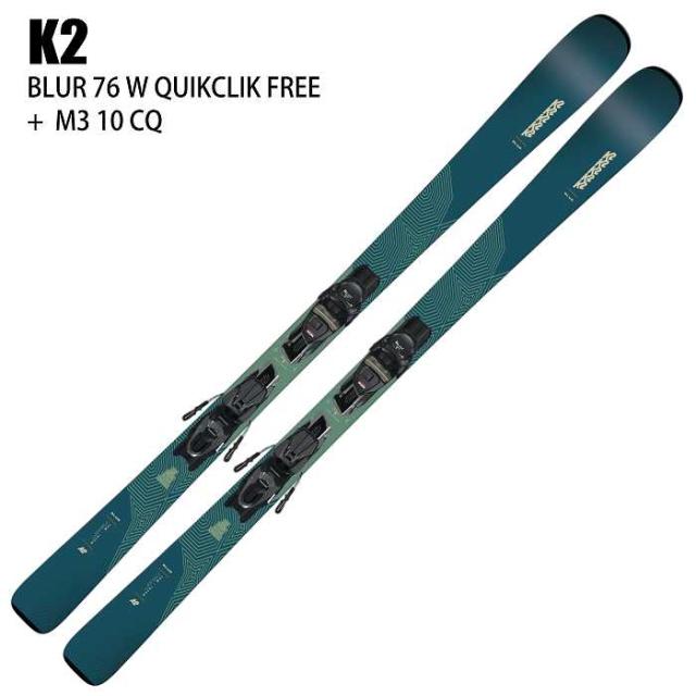 ケーツー スキー板 2026 K2 BLUR 76 W QUIKCLIK FREE + M3 10 CQ ブラー ビンディングセット 25-26