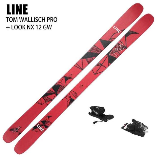 旧モデル [スキー2点セット] ライン スキー板 2025 LINE TOM WALLISCH PRO + 24 LOOK NX 12 GW 90mm ビンディングセット 24-25
