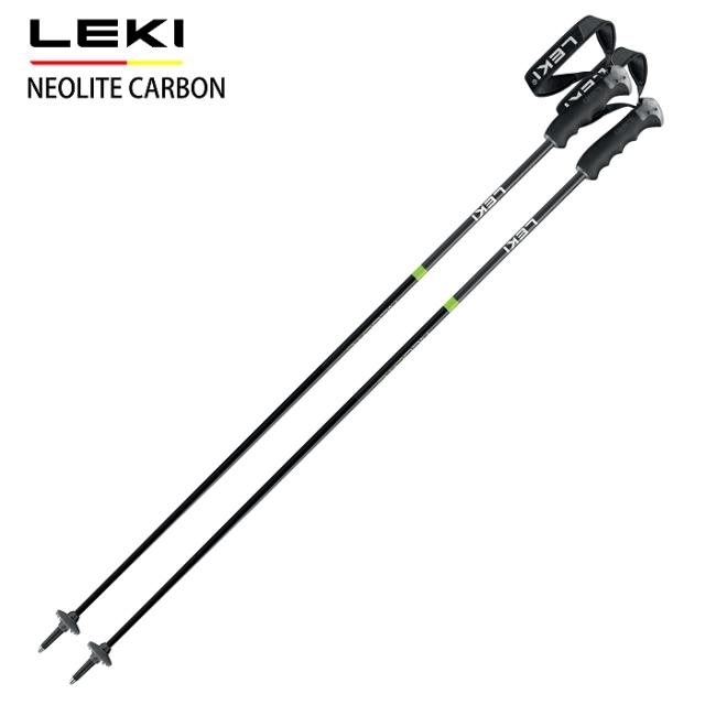 レキ ストック 2026 LEKI NEOLITE CARBON BK-NEON.GREEN ネオライトカーボン ブラック.ネオングリーン 25-26