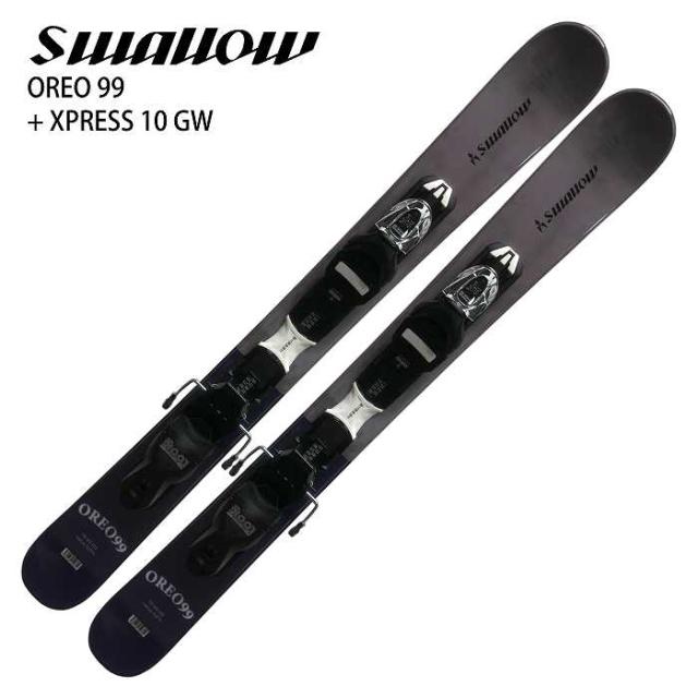 スワロー スキー板 2026 SWALLOW OREO 99 GRY + XPRESS 10 GW オレオ ショート ファン ビンディングセット 25-26
