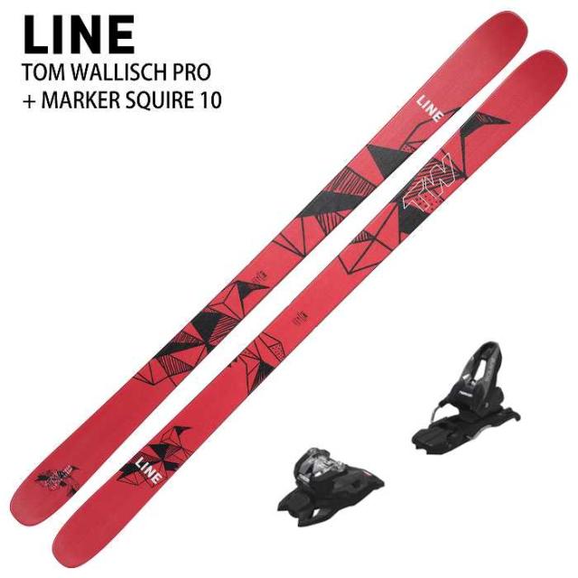 旧モデル[スキー2点セット] ライン スキー板 2025 LINE TOM WALLISCH PRO + MARKER SQUIRE 10 ビンディングセット 24-25