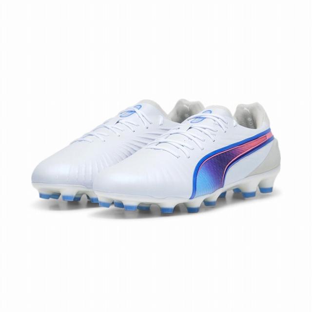PUMA プーマ 10786702 キング アルティメット HG/AG 02 ホワイト×ブルー サッカー スパイク