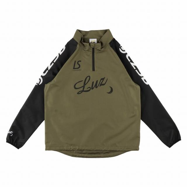LUZESOMBRA ルースイソンブラ ジュニア LZSB HALFZIP PISTE TOP(カーキ) L2242105 266KHKBLK フットサル ピステシャツ