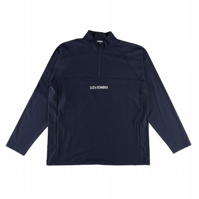 LUZESOMBRA ルースイソンブラ TWM DRY HALFZIP TOP(ネイビー) L1242052 031NVY フットサル トレーニングトップ
