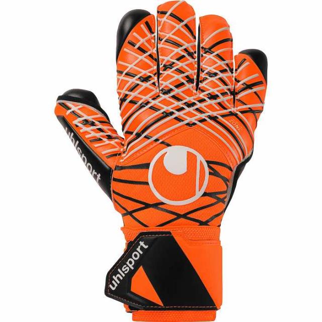 UHLSPORT ウールシュポルト スーパーレジスト+ ハーフネガティブ(フローオレンジ) 1011342 01 キーパーグローブ