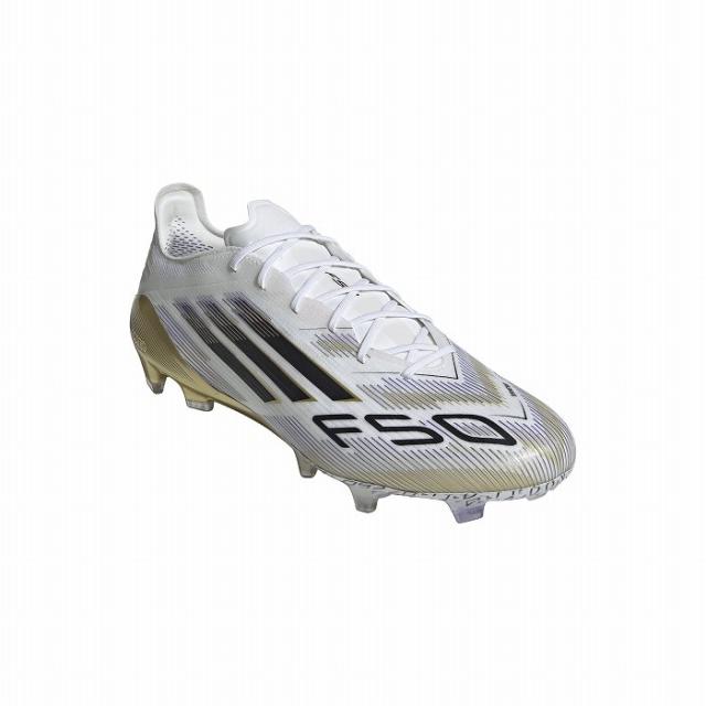 ADIDAS アディダス F50 ELITE FG(ホワイト×ブラック×ゴールド) JH7617 サッカー スパイク 天然芝用