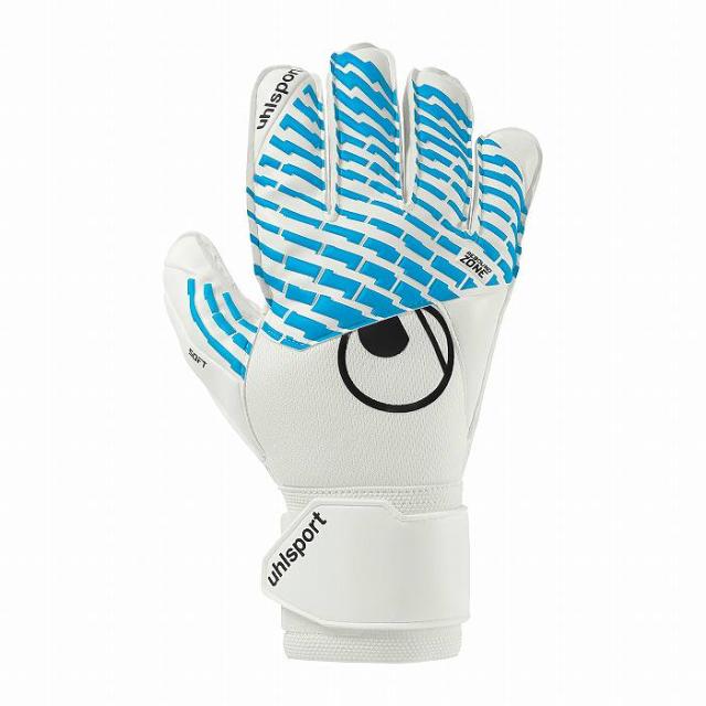UHLSPORT ウールシュポルト サイバーテック ソフト プロ(ホワイト×サックス) 1011383 01 キーパーグローブ