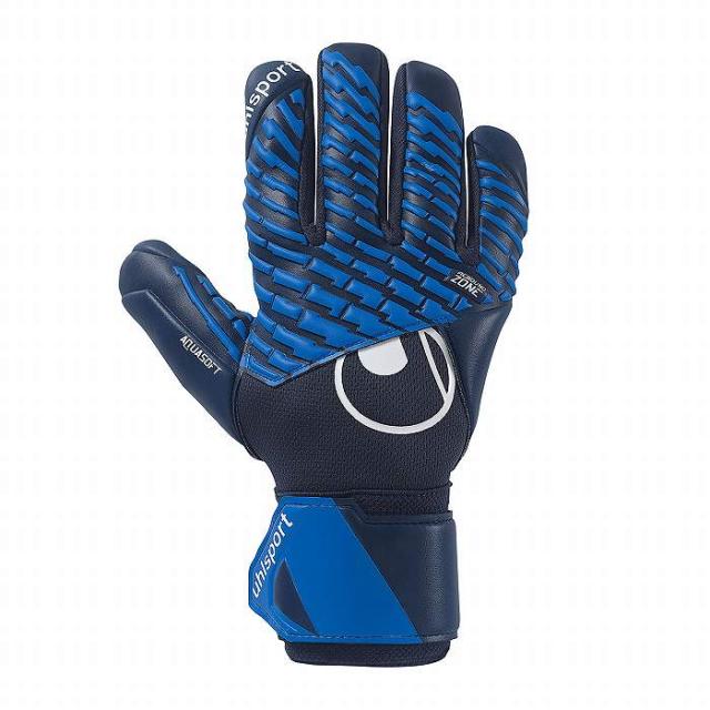 UHLSPORT ウールシュポルト アクアソフト ハーフネガティブ(ネイビー×ブルー) 1011386 01 キーパーグローブ