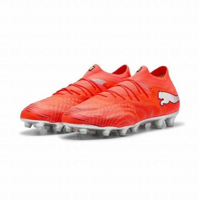 PUMA プーマ FUTURE 9 ULTIMATE HG/AG(レッド×シルバー) 108898 01 サッカー スパイク フューチャー