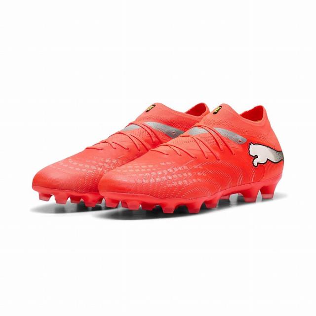 PUMA プーマ FUTURE 9 PRO HG/AG(レッド×シルバー) 108901 01 サッカー スパイク フューチャー