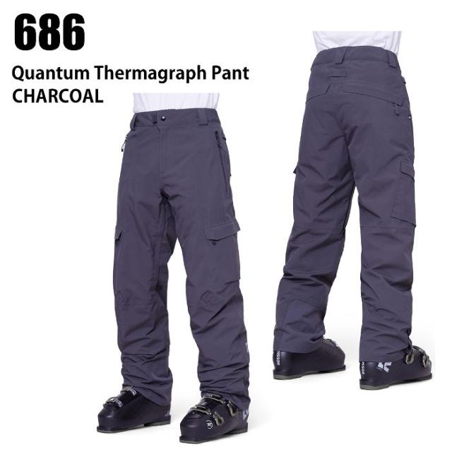 686 シックスエイトシックス ウェア QUANTUM THERMAGRAPH PNT 24-25 CHARCOAL メンズ パンツ スノーボード ロクハチ