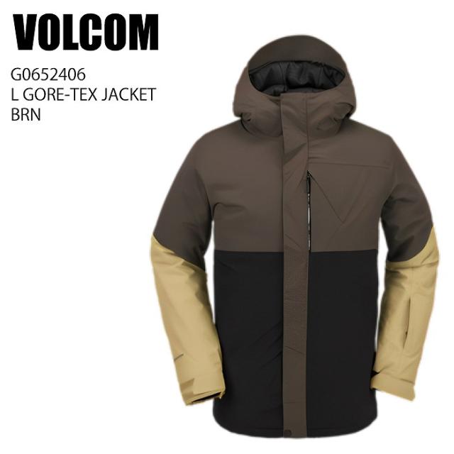 VOLCOM ボルコム G0652406 L GORE-TEX JACKET BRN 23-24 ボードウェア メンズ ジャケット ゴアテックス スノーボード