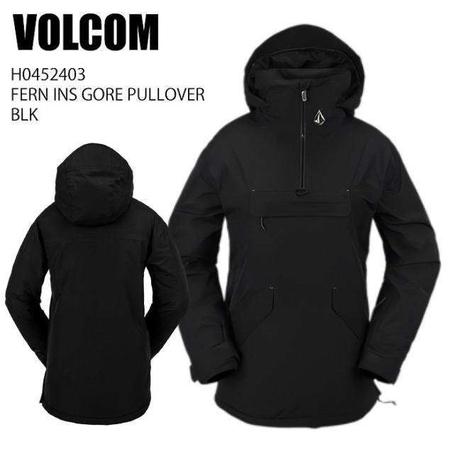VOLCOM ボルコム H0452403 FERN INS GORE PULLOVER BLK 23-24 ボードウェア レディース ジャケット ゴアテックス スノーボード