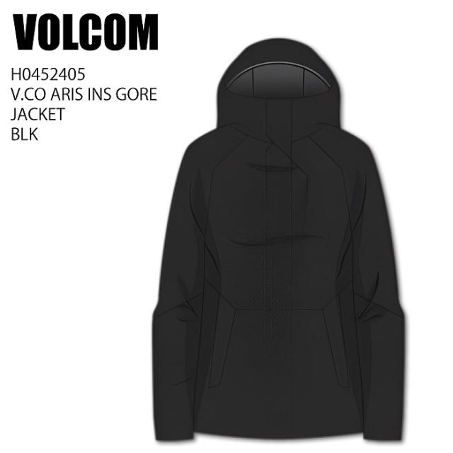 VOLCOM ボルコム H0452405 V.CO ARIS INS GORE JACKET BLK 23-24 ボードウェア レディース ジャケット ゴアテックス スノーボード