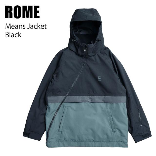 ROME ローム MEANS JACKET BLACK 24-25 ウエア メンズ ジャケット スノーボード