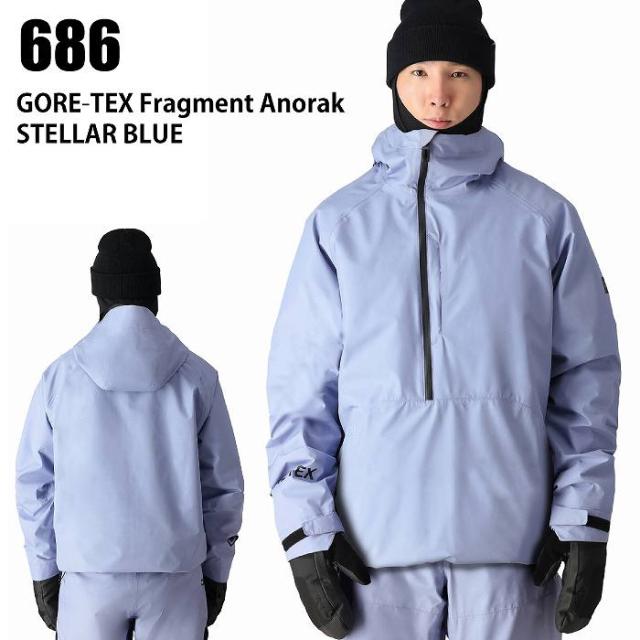 686 M4WN135 GORE-TEX FRAGMENT SHELL ANORAK PURPLE IMPRESSION 24-25 ウエア メンズ ジャケット ゴア ロクハチ