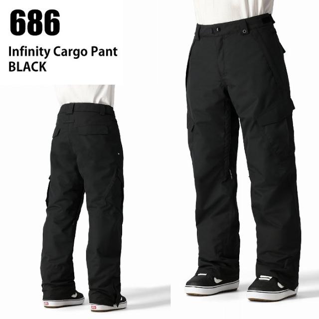 686 シックスエイトシックス M2W213 INFINITY INSULATED CARGO PANT BLACK 24-25 ウエア メンズ パンツ ロクハチ