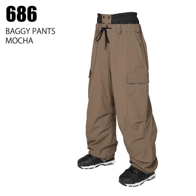 SCAPE エスケープ BAGGY PANTS MOCHA 24-25 ウエア ユニセックス パンツ スノーボード スノボ