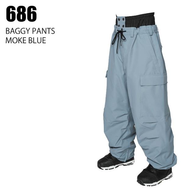SCAPE エスケープ BAGGY PANTS SMOKE BLUE 24-25 ウエア ユニセックス パンツ スノーボード スノボ
