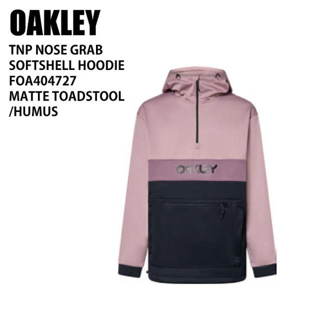 OAKLEY オークリー FOA404727 TNP NOSE GRAB SOFTSHELL HOODIE MATTE TOADSTOOL/HUMUS 24-25 ウエア メンズ 耐水 スノボ ライトウエア