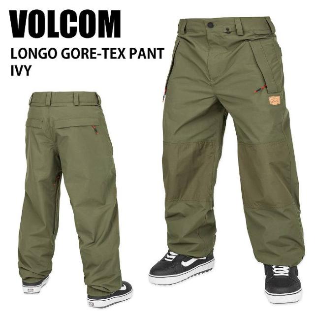 VOLCOM ボルコム LONGO GORE-TEX PANT IVY 24-25 ウエア ユニセックス パンツ スキー スノーボード ゴアテックス 防水  G1352506