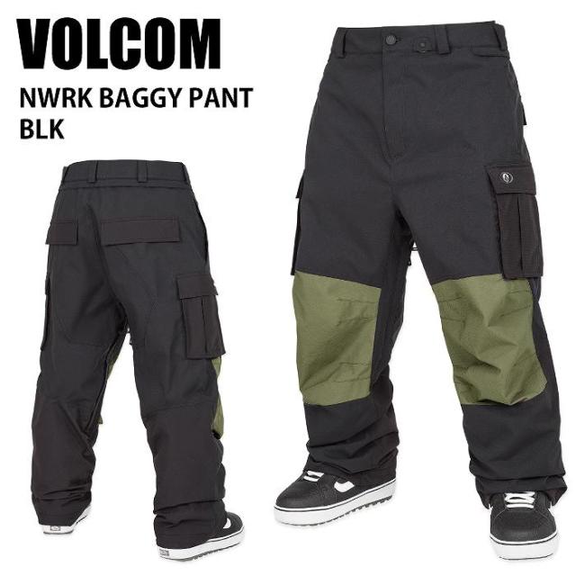 VOLCOM ボルコム NWRK BAGGY PANT BLK 24-25 ウエア ユニセックス パンツ スキー スノーボード  G1352509