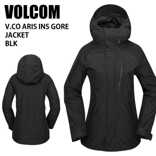 VOLCOM ボルコム V.CO ARIS INS GORE JACKET BLK 24-25 ウエア レディース ジャケット スキー スノーボード GORE-TEX 防水  H0452505