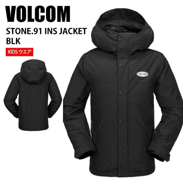 VOLCOM ボルコム STONE.91 INS JACKET BLK 24-25 ウエア キッズ ジュニア ジャケット スキー スノーボード 子供用  I0452503