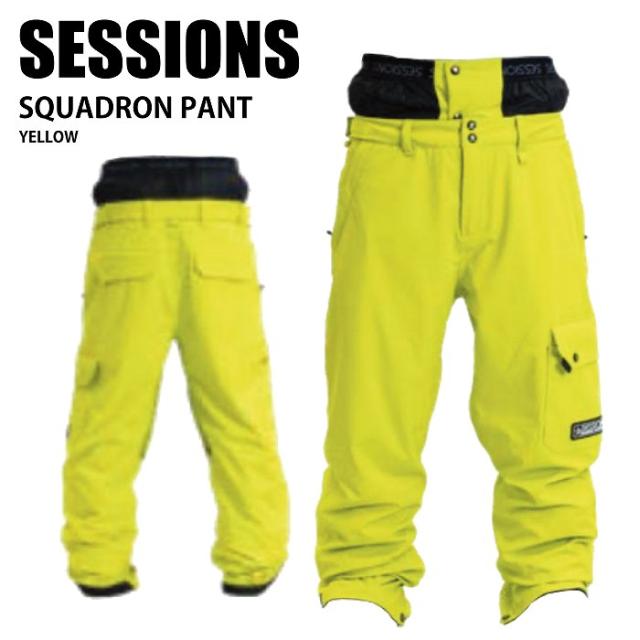 SESSIONS セッションズ SQUADRON PANT YELLOW 24-25 ウエア ユニセックス パンツ スキー スノーボード