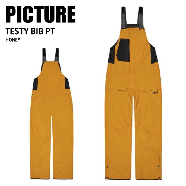 PICTURE ピクチャー TESTY BIB PT HONEY 24-25 ウエア ユニセックス ビブ パンツ スキー スノーボード