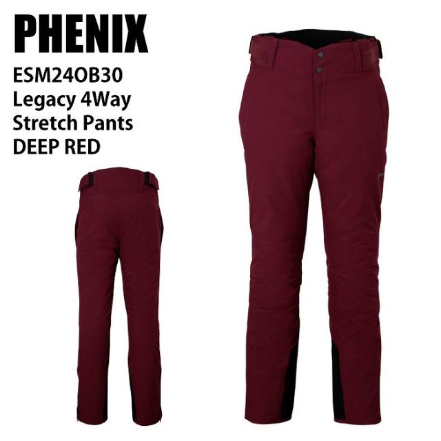 PHENIX フェニックス ESM24OB30 Legacy 4Way Stretch Pants DEEP RED 24-25 ウエア メンズ パンツ スキー レガシー4WAYストレッチ