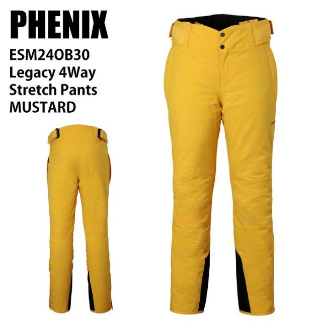 PHENIX フェニックス ESM24OB30 Legacy 4Way Stretch Pants MUSTARD 24-25 ウエア メンズ パンツ スキー レガシー4WAYストレッチ