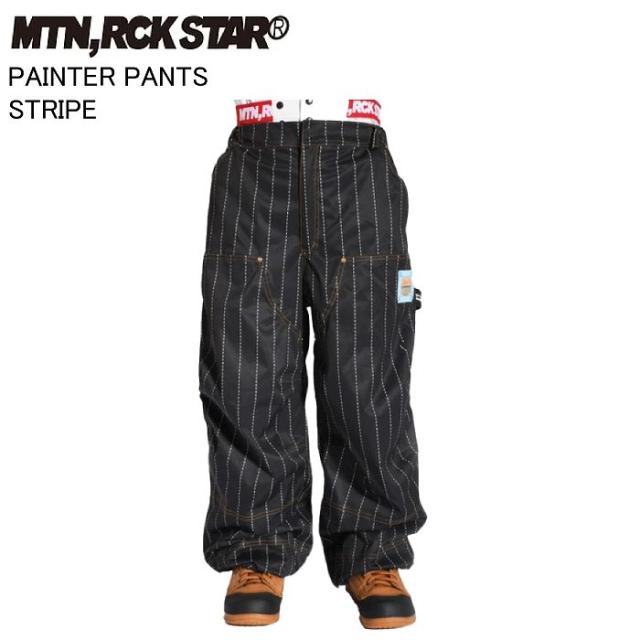 MTN.ROCK STAR マウンテンロックスター PAINTER PANTS ペインターパンツ STRIPEマンロク MRS 25-26 ウェア スノーボード