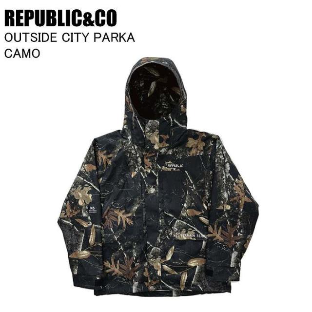 REPUBLIC&CO リパブリック OUTSIDE CITY PARKA アウトサイドシティパーカー CAMO スノーボード ウェア ジャケット