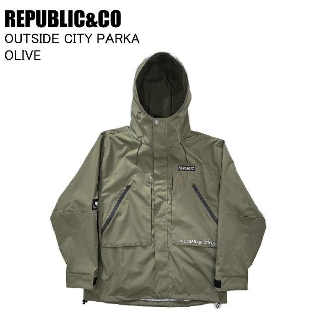 REPUBLIC&CO リパブリック OUTSIDE CITY PARKA アウトサイドシティパーカー OLIVE スノーボード ウェア ジャケット