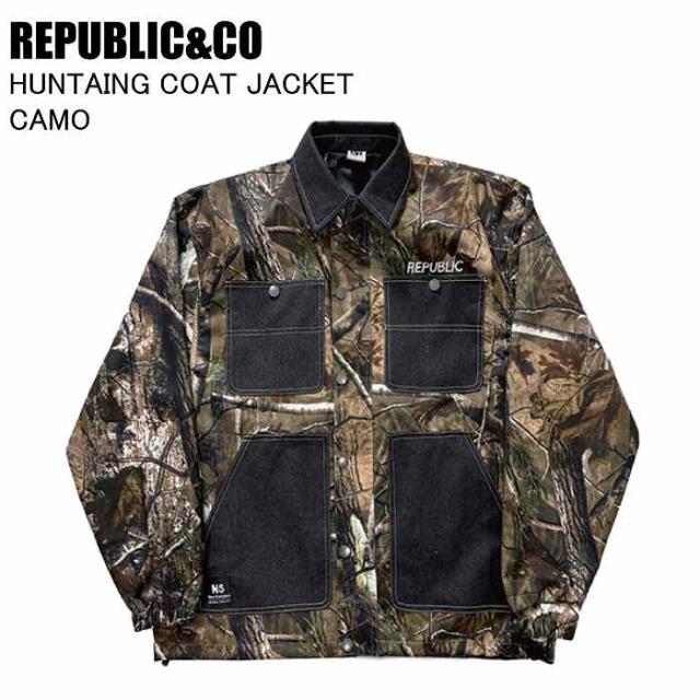 REPUBLIC&CO リパブリック HUNTAING COAT JACKET ハンティングコートジャケット CAMO スノーボード ウェア ジャケット