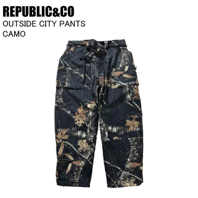 REPUBLIC&CO リパブリック OUTSIDE CITY PANTS アウトサイドシティパンツ CAMO スノーボード ウェア パンツ リパブリックウェア