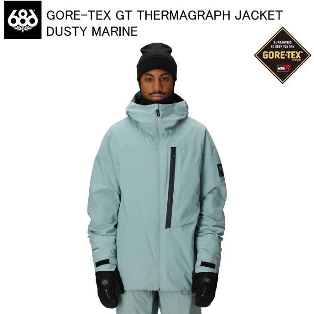 686 M5WN159 GORE-TEX GT THERMAGRAPH JACKET DUSTY MARINE スノーボードウェア ジャケット ロクハチロク ゴアテックス 25-26