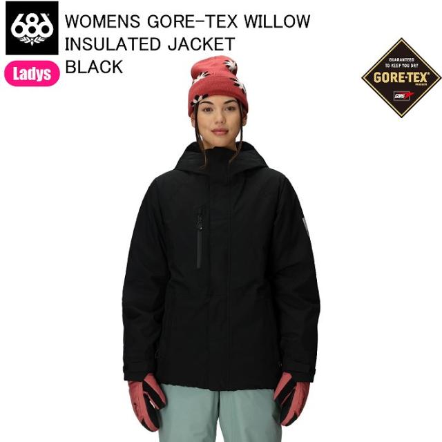 686 M5WN335 GORE-TEX WILLOW INSULATED JACKET BLACK スノーボードウェア 686ウェア ゴアテックス 25-26モデル レディース