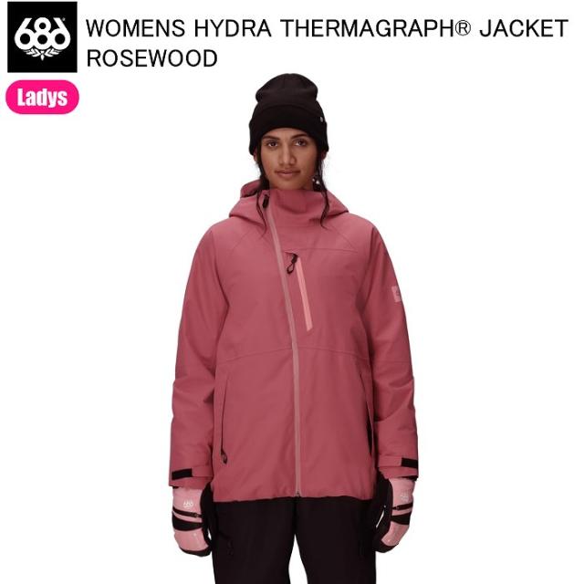 686 M5WN325 HYDRA THERMAGRAPH JACKET ROSEWOOD スノーボードウェア 686ウェア 25-26モデル レディース ロクハチロク ジャケット