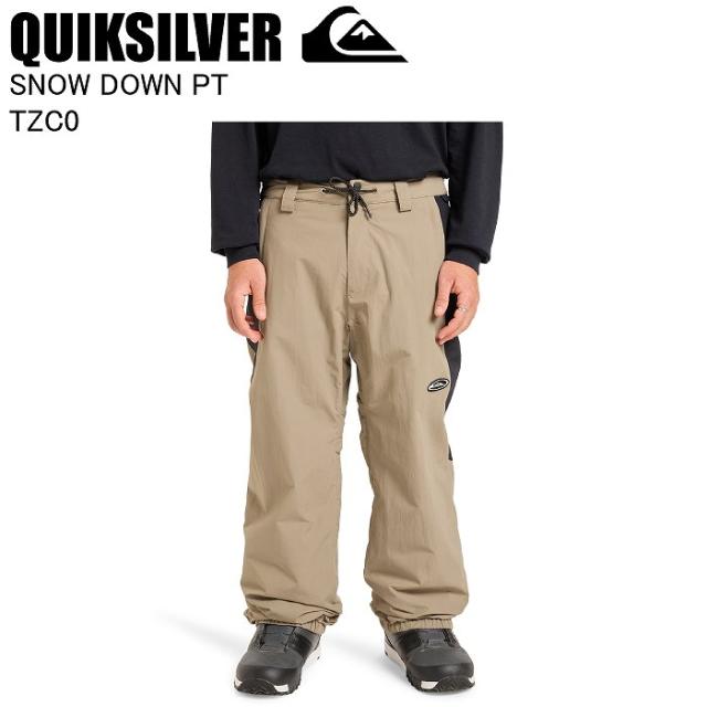 QUIKSILVER クイックシルバー EQYTP03233  DOWN PT TZC0 スノーボードウェア パンツ ウェア スノボ 25-26モデル