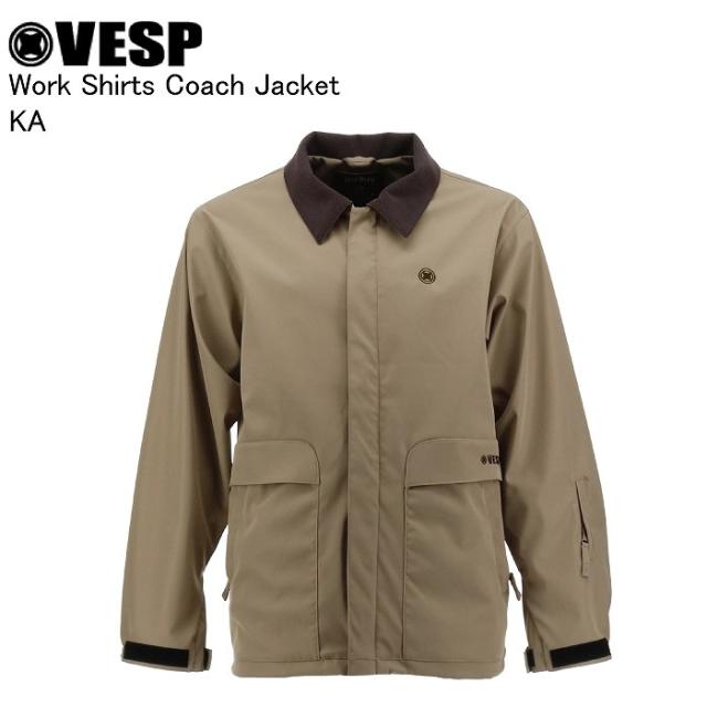 VESP ベスプ VPMJ1067 Work Shirts Coach Jacket KA スノーボード ウェア ジャケット VESPウェア 25-26モデル メンズ レディース