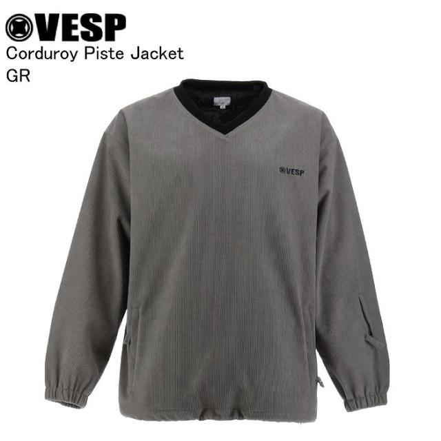 VESP ベスプ VPMJ1072C Corduroy Piste Jacket GR スノーボード ウェア ジャケット VESPウェア 25-26モデル メンズ レディース