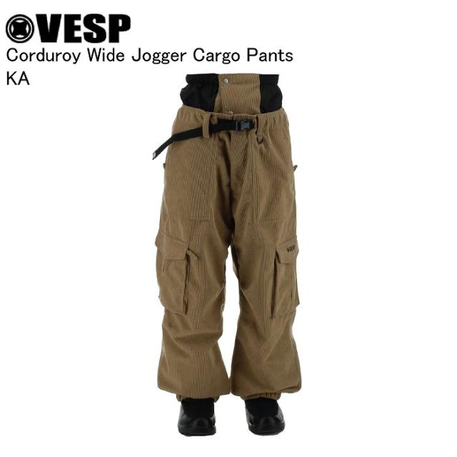 VESP ベスプ VPMP1059C Corduroy Wide Jogger Cargo Pants KA スノーボード ウェア パンツ VESPウェア 25-26モデル