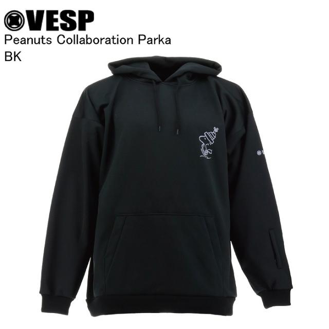 VESP ベスプ SNMS2035 Peanuts Collaboration Parka BK スノーボード ウェア 耐水 VESPウェア 25-26モデル メンズ レディース