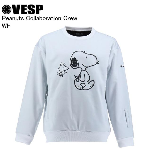 VESP ベスプ SNMS2036 Peanuts Collaboration Crew WH スノーボード ウェア 耐水 VESPウェア 25-26モデル メンズ レディース